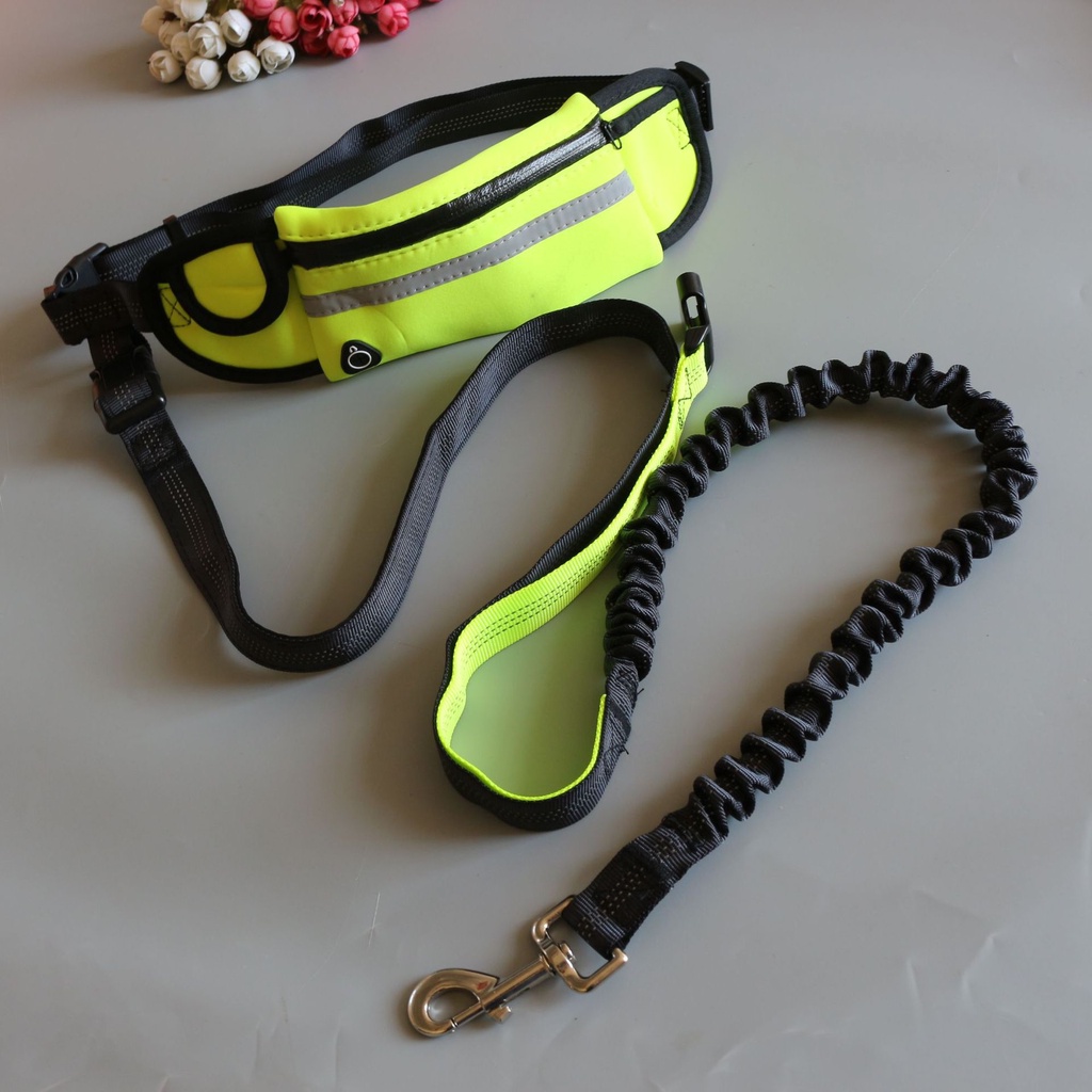 Dog Leash Running Nylon Hand Freely Pet Products Harness Collar Jogging ...