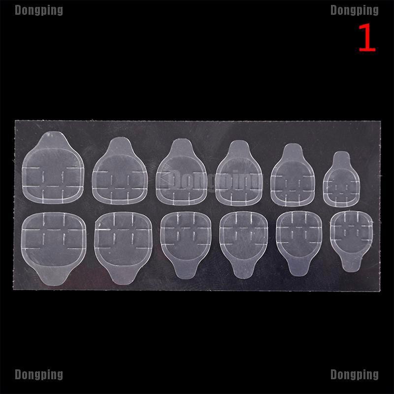【don】120pcs Double-side Adhesive Tips Transparent False Nails Tool Nail ...