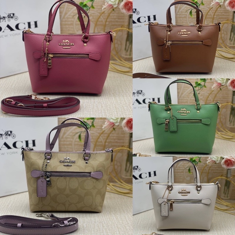 กระเป๋า COACH MINI GALLERY TOTE สีน้ำตาล - guapa88 - ThaiPick
