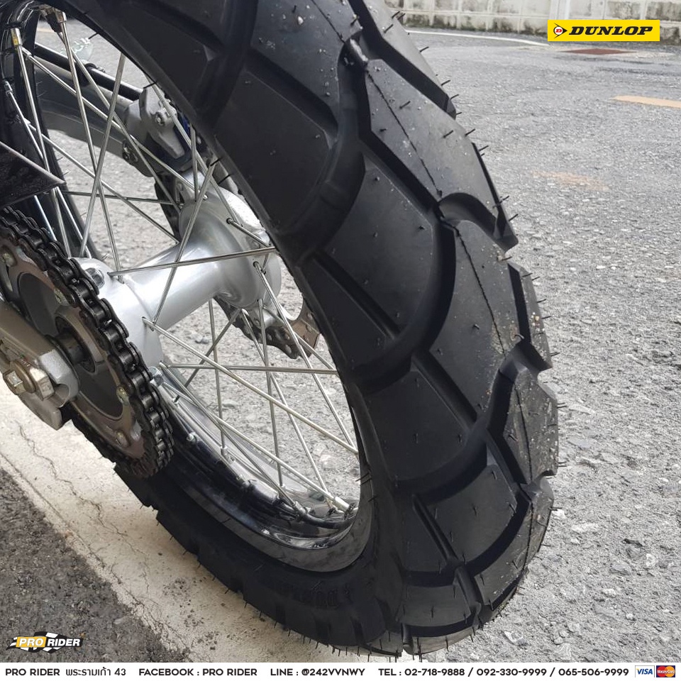 Dunlop D604 กึ่งวิบาก ใส่ CRF CRF250 CRF300 KLX ขนาด (3.00-21 4.60-18 ...