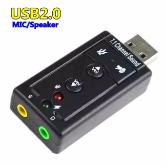 USB 2.0 3D Virtual 12Mbps External 7.1 Channel Audio Sound Card Adapter DH | Shopee Thailand