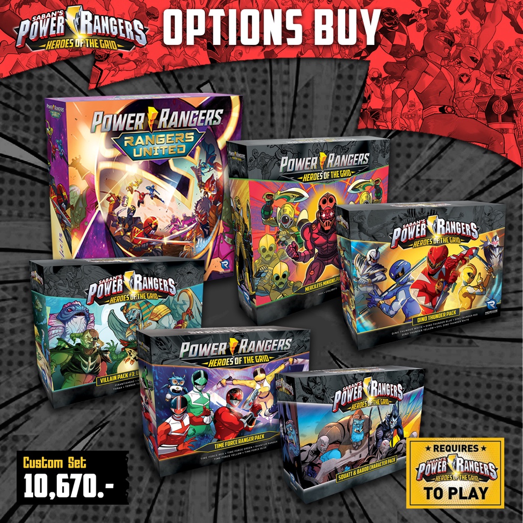 Power Rangers: Heroes of the Grid : Custom Set Board Game | Shopee Thailand