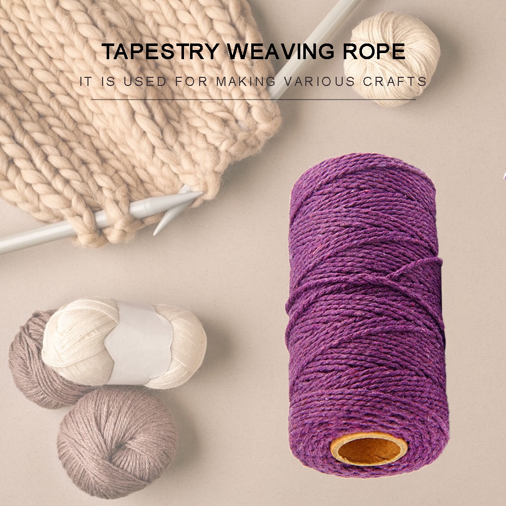 Cotton Rope Colorful Twisted String DIY Craft Cord Tapestry Rope Home ...