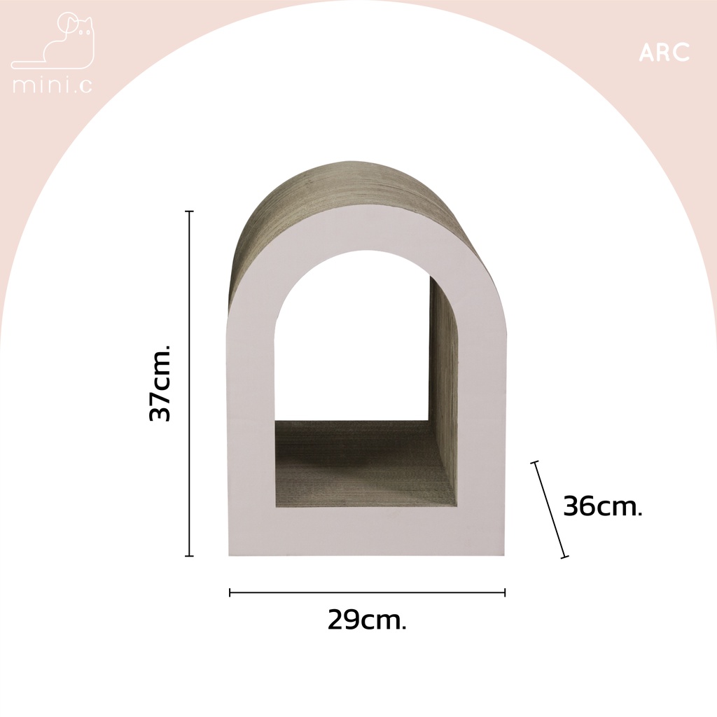 ที่ลับเล็บแมวอาร์ค ทรงโค้งมน สไตล์มินิมอล - ARC cat scratcher (แบบ Set ...