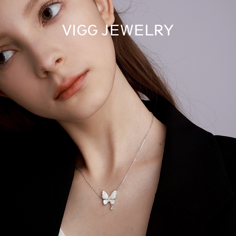 VIGG Dream สร้อยคอผีเสื้อ 2022 ใหม่ผู้หญิงอินเทรนด์เงินสเตอร์ลิงไหปลาร้าโซ่จี้เงินแท้สร้อยคอแสง ...