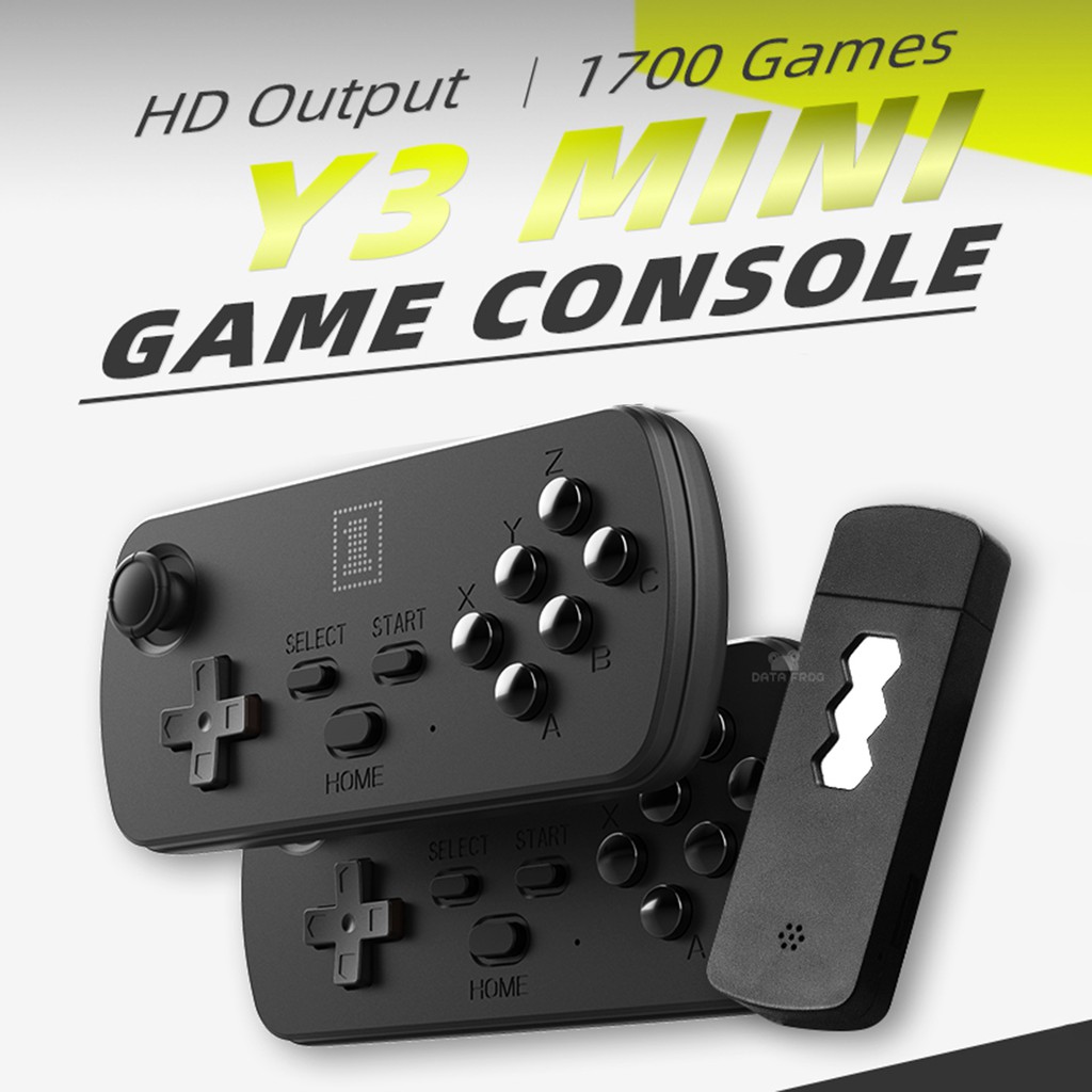เกมคอนโซล：Y3 Wireless Handheld USB TV Video Game Console Build In 1700/ ...