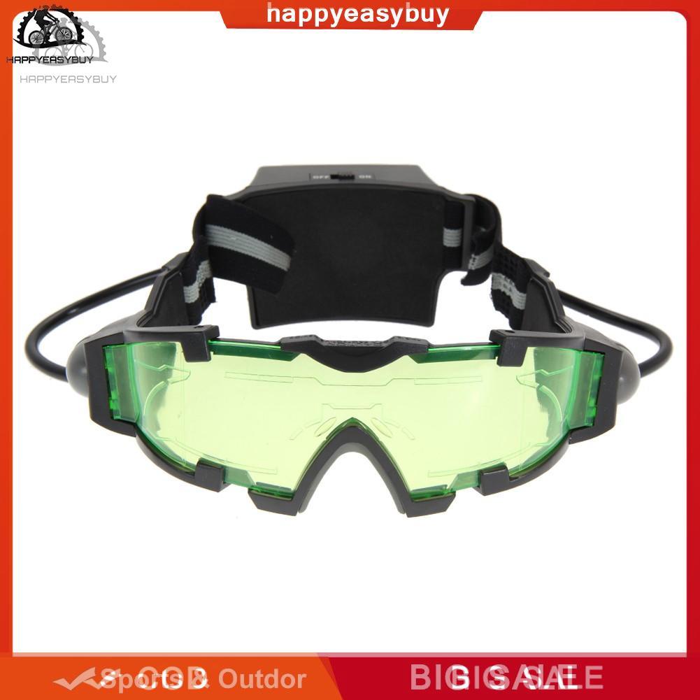 Adjustable Elastic Band Night Vision Goggles Eye Shield With LED ...