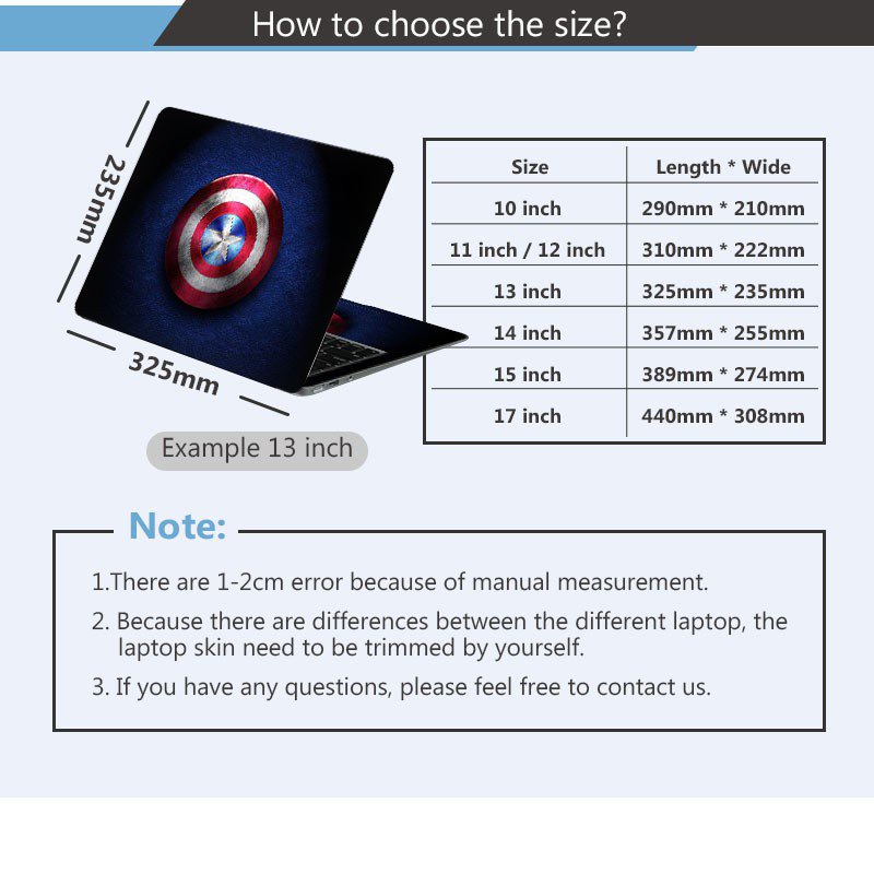 Custom DIY Laptop Sticker Laptop SkinCover for All 1213141517 inch for ...