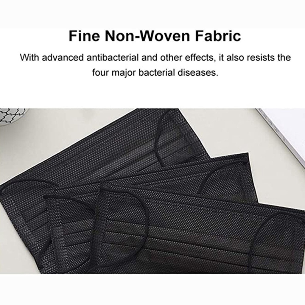 +I Black Protective Masks Face Shield Three Layer Protective Respirator ...