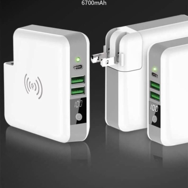 Super Charger All in One Adapter !! แบตสำรองพร้อมระบบชาร์จไร้สายและเป็น ...