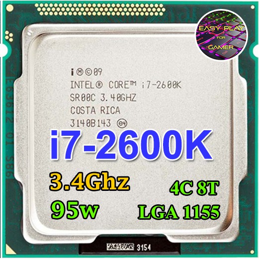 ⚡️CPU intel i7-2600K 3.4Ghz 4คอร์8เทรด 95W Socket 1155 ฟรีซิลิโคน1ซอง ...