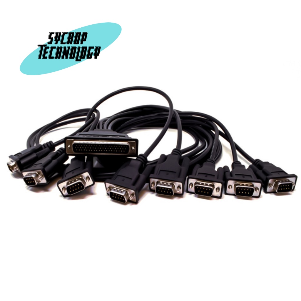 MOXA-CBL-M62M9x8-100 M62 to 8 x DB9 male serial cable, 1 m | Shopee ...