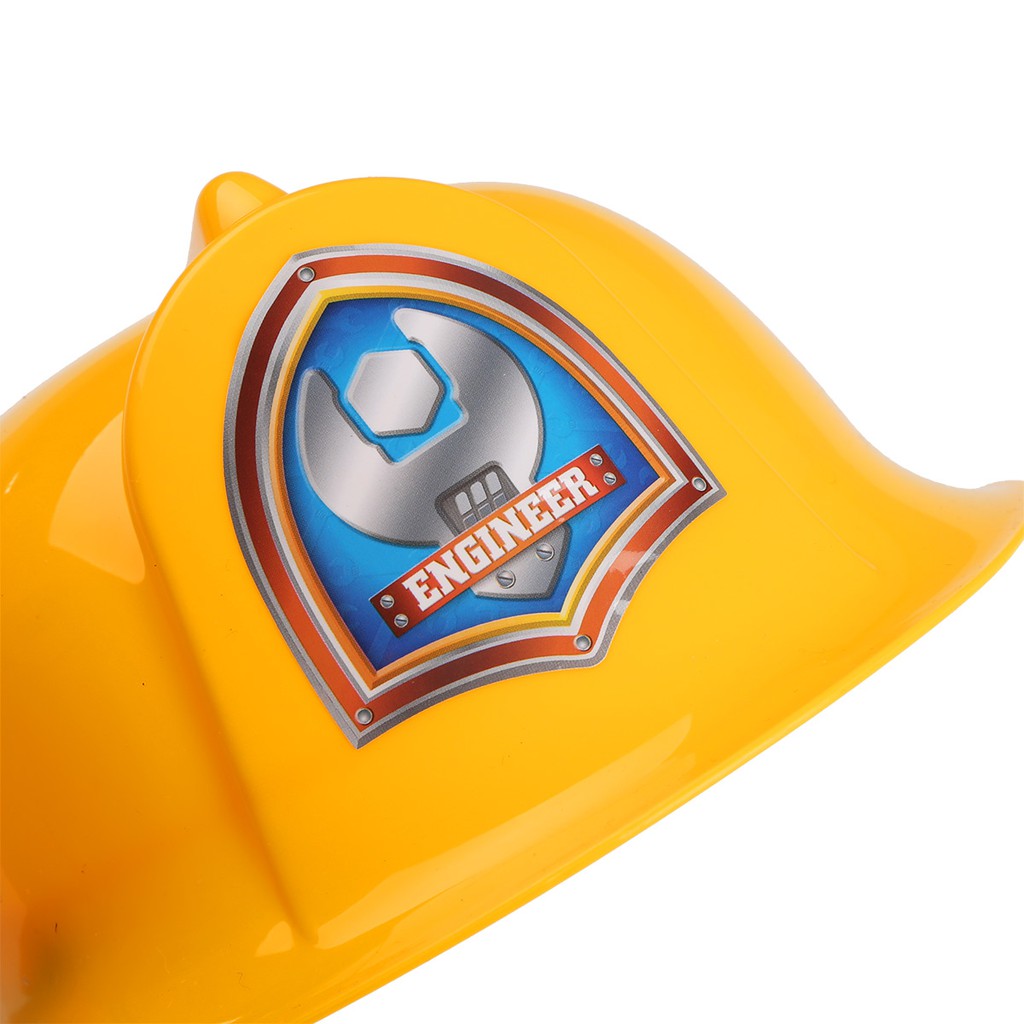 Kids Children Plastic Dress Up Hat Fancy Cosplay Fireman/Engineer ...