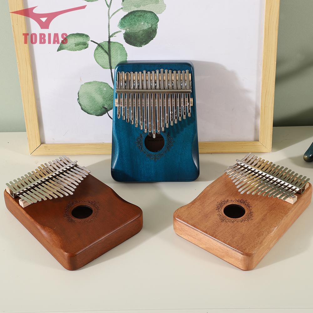 Tobias 17 Keys Wooden Kalimba Mahogany Thumb Piano Percussion Musical ...