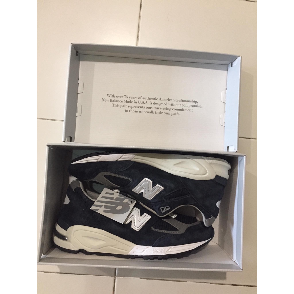 New Balance 990v2 M990NB2 Navy Made in USA Size 8 US แท้ 100 - apirak ...