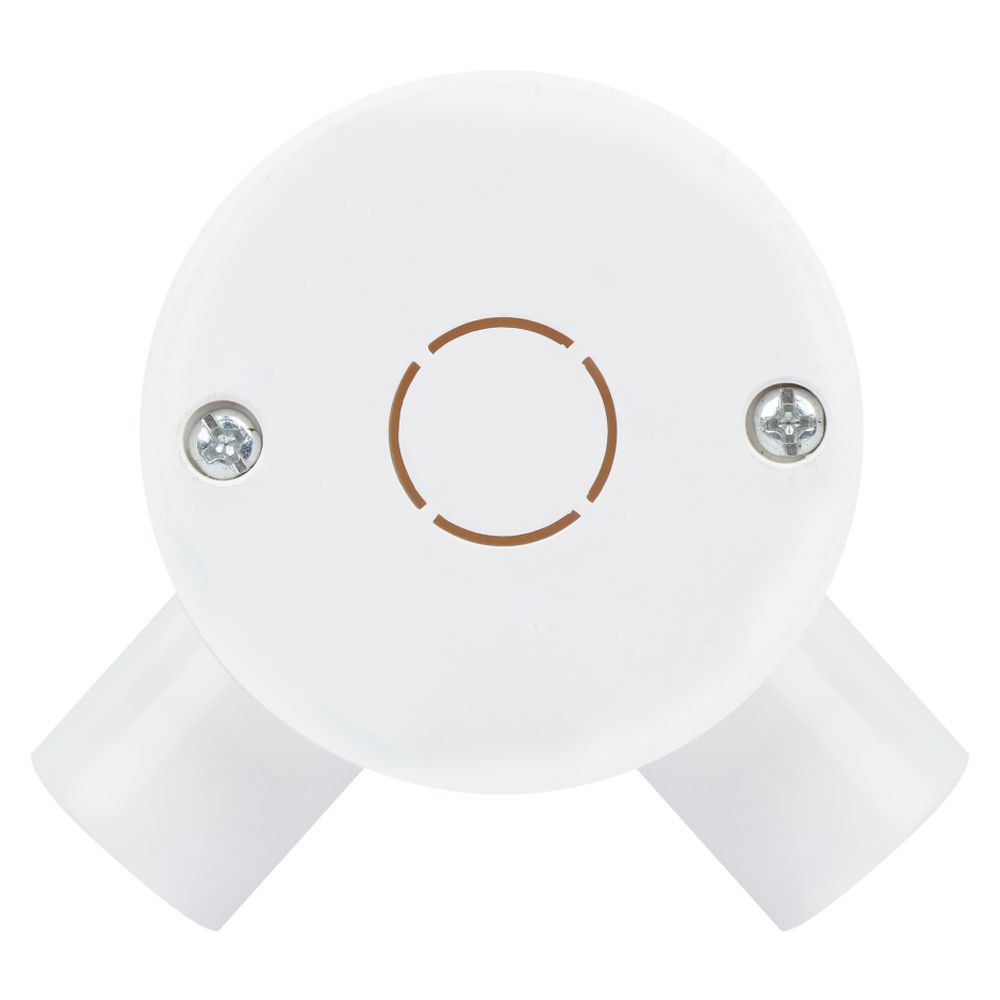 Junction box CIRCULAR BOX 2 WAY SCG 20MM WHITE Conduit, accessories ...