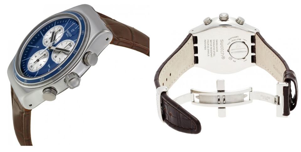 Analog Swatch brown Destination Original blue Watch London YVS410C Gent ...
