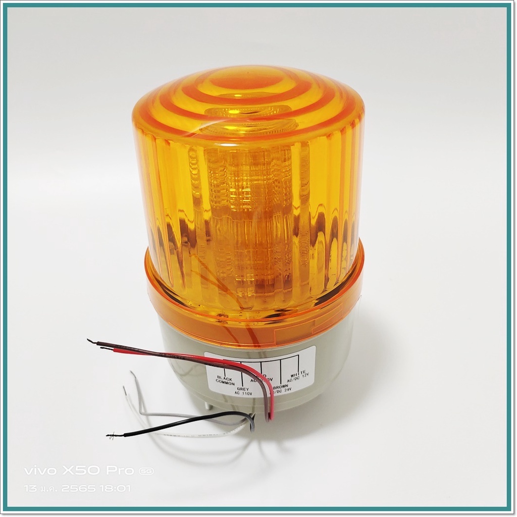 LTE-5121 PNC WARNING-LIGHT ไฟหมุนLED 5นิ้ว รวมโวลท์ 12VDC 24VDC110VAC ...