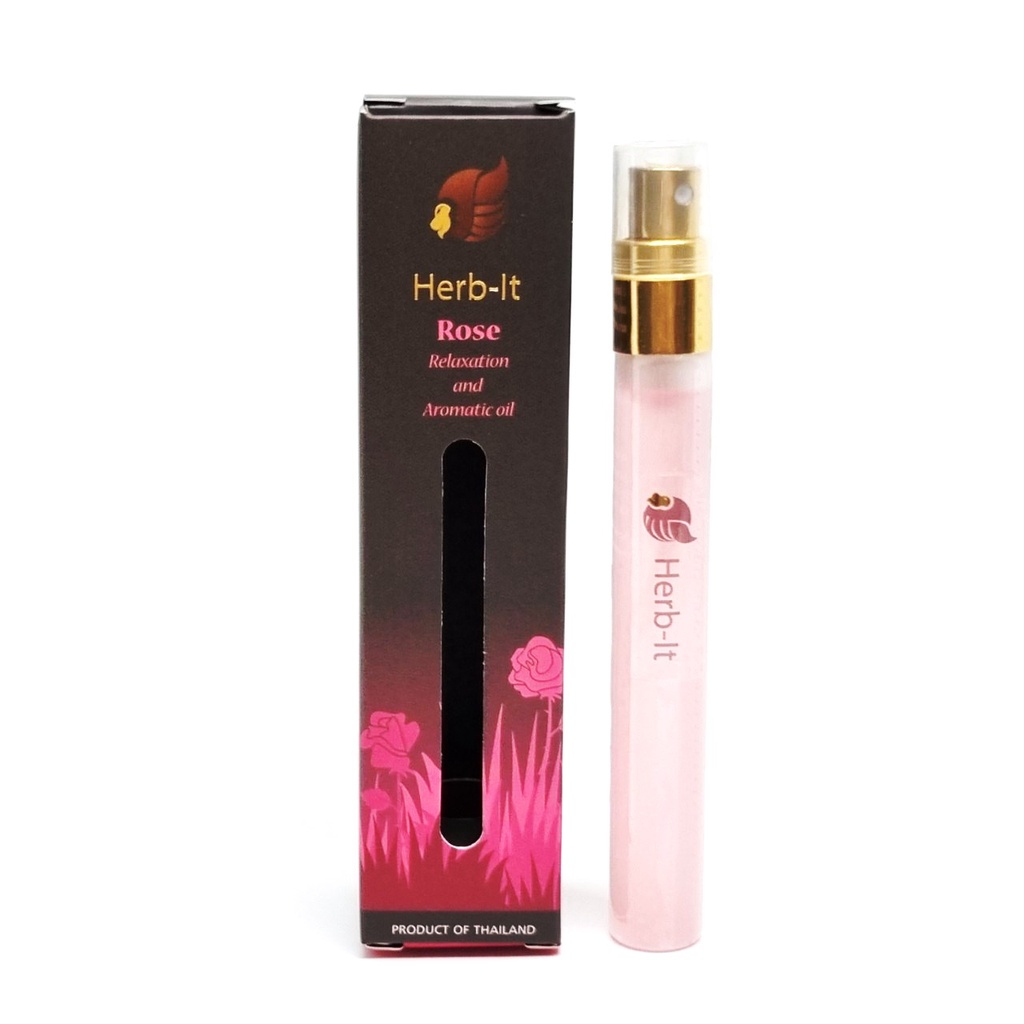 Herbit Aromatic Rose Spray น้ำมันสมุนไพรอโรม่า กลิ่นกุหลาบ แบบสเปรย์ | Shopee Thailand