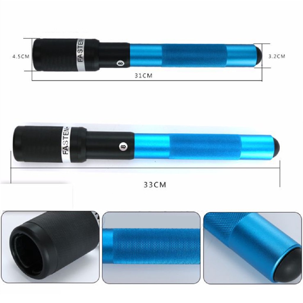OE 12Inch Extender Push on Telescopic Snooker Billiard Pool Cue Long ...