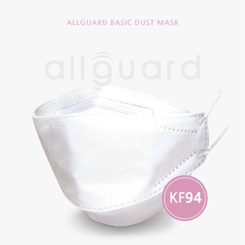 พร้อมส่ง Allguard KF94 (size M) หน้ากาก KF94 เกาหลีแท้ สำหรับผู้หญิงหน้าเล็กเด็กโต Mask KF94 แมส ...