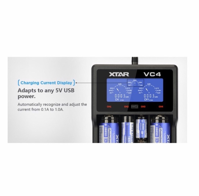 Xtar VC4 รางชาร์จถ่าน Digital ขนาด4ช่อง ของแท้ - supergiftdee - ThaiPick