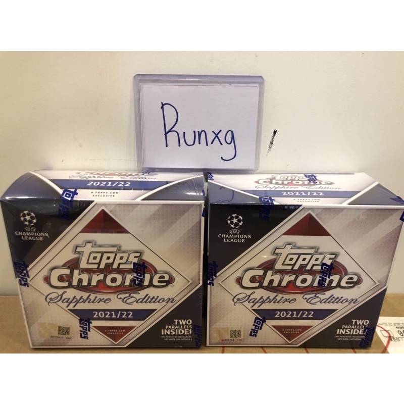 2021-22 Topps Chrome Sapphire Edition UEFA Champions League Box - rungrrb42 - ThaiPick