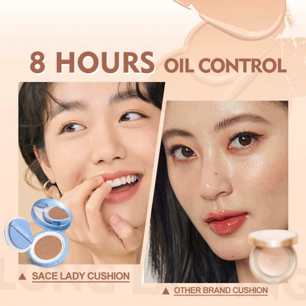 Sace Lady Bb Cc Cream Foundation รีฟิลควบคุมความมันพร้อมพัฟ Air Cushion ...