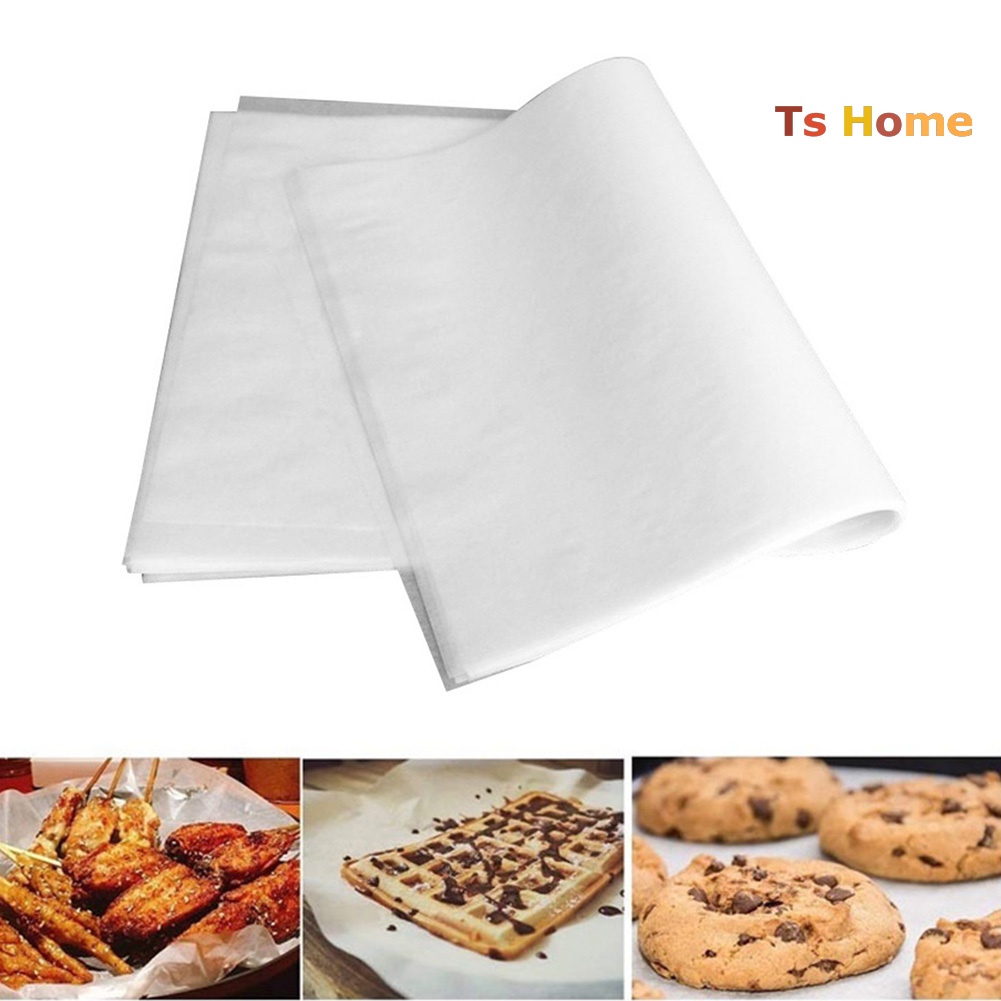 [TS] 50Pcs Rectangle Non-stick Barbecue Kitchen Oven Baking Pan BBQ ...