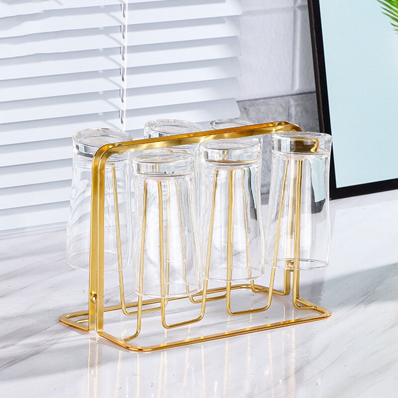 shelf cup holder Luxurious water cup light household glass cup water ...