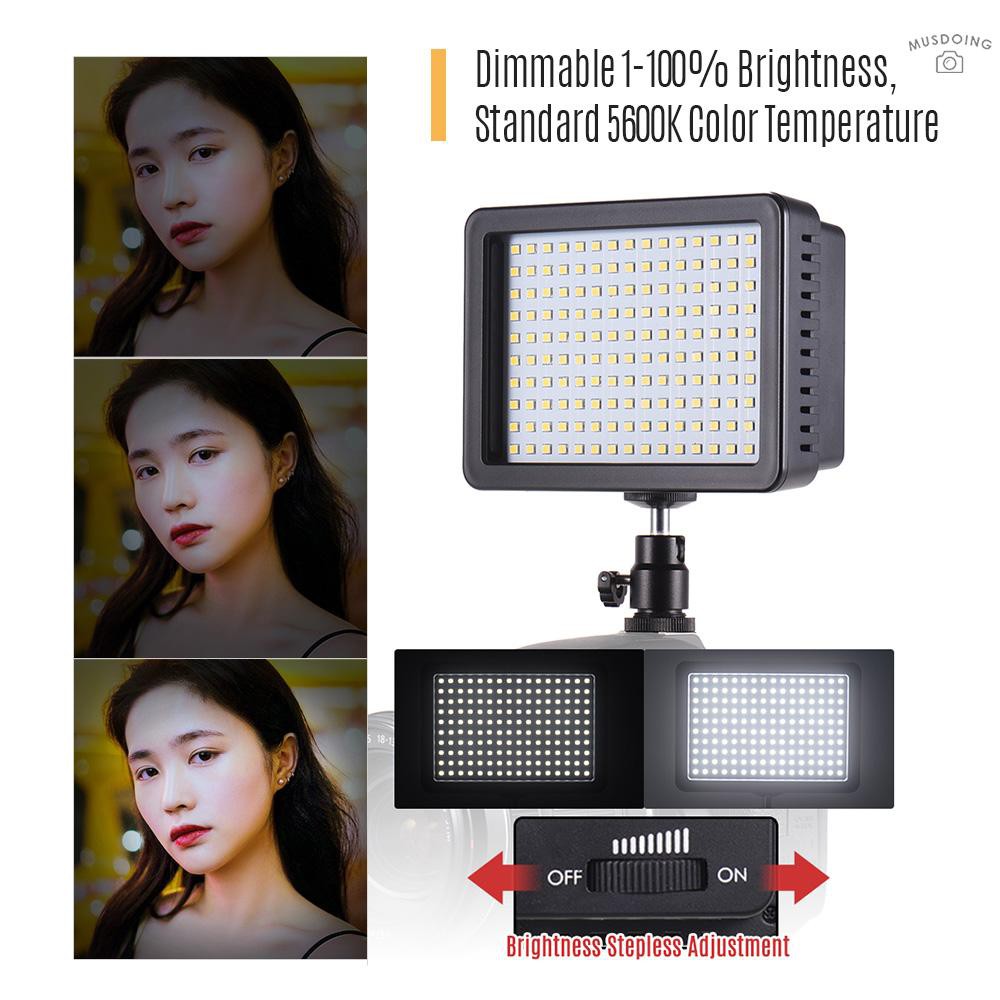 【musd】Andoer W160 LED Video Light Camera Lamp Dimmable 5600K Color ...