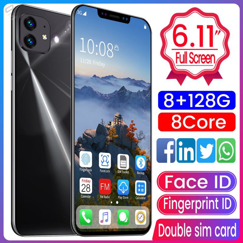 X20 Pro MTK 6763 6,11 inch 8 + 128G Handphone Ultra HD Screen Android 9 ...