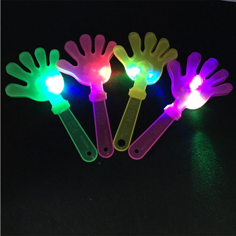 12pcslot Light up Toys Applause Props LED Light Clap Hands Palms Shoot ...