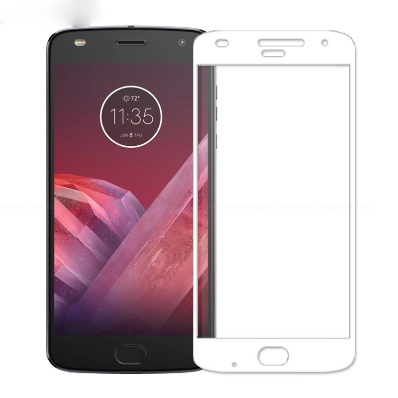 2Pcs for Moto Z2 Play/Z3 Play Full Cover Tempered Glass Screen ...