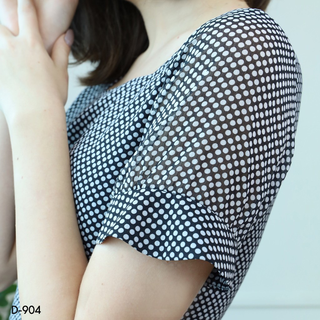 AMILA Dress AM-D904 ชิฟฟอนปริ้นท์ IGPU21-3 - amilaofficial - ThaiPick