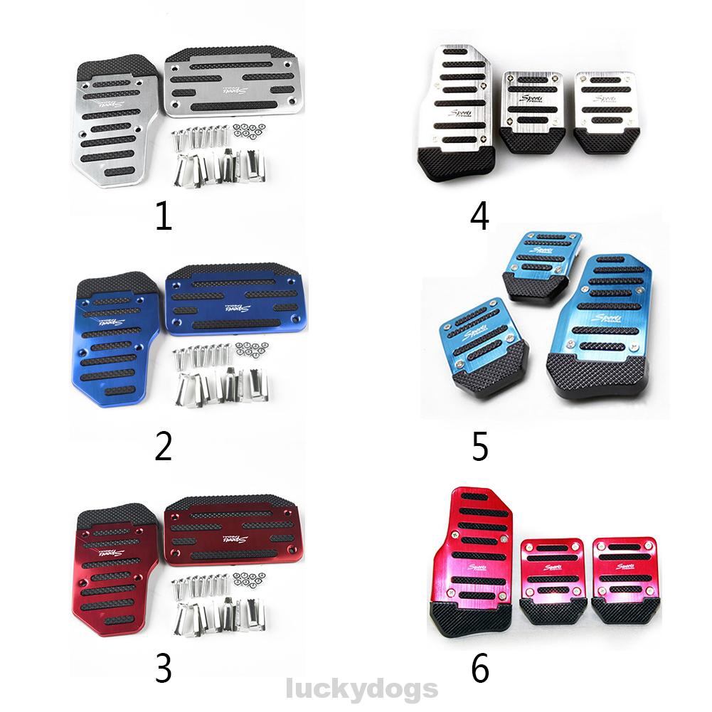 Aluminum car truck van bus pedals footboard pad cover kit foot rest ...