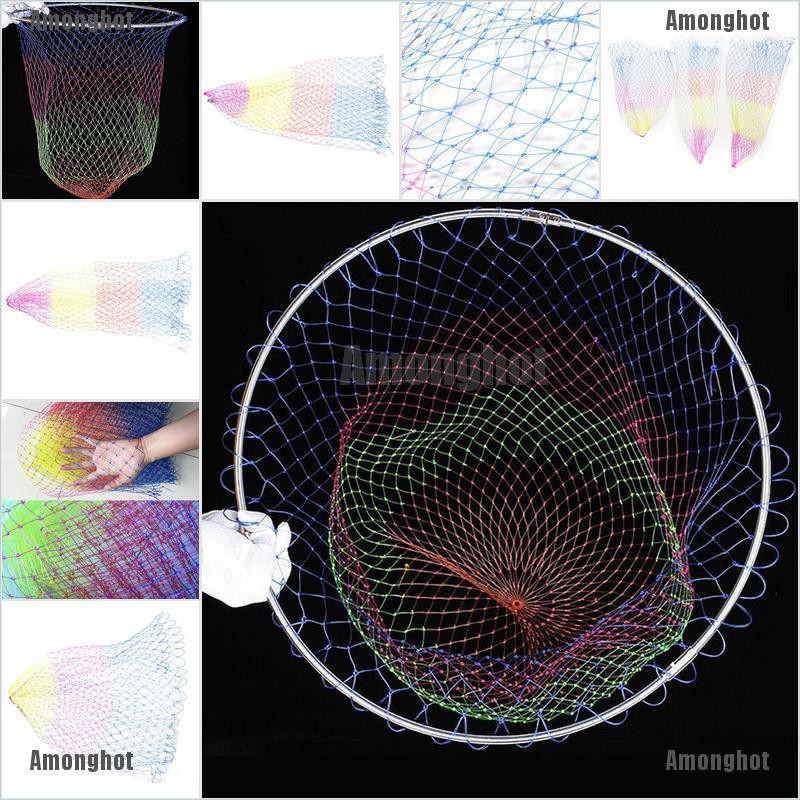Amonghot 1 Pcs Nylon Fishing Net Rhombus Mesh Hole Net Collapsible ...