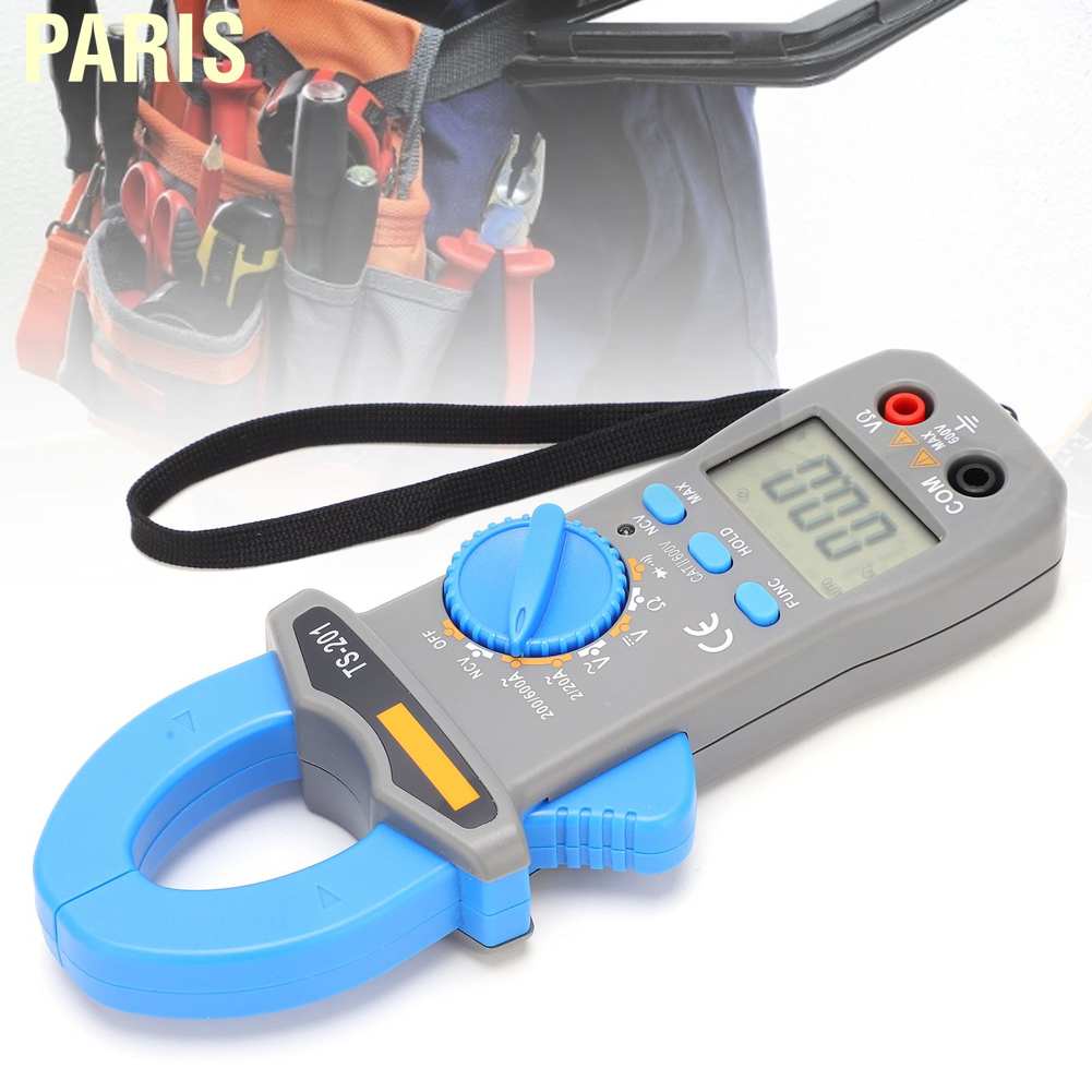 Paris TS‑201 Digital Clamp Meter AC DC Voltage Tester Current ...
