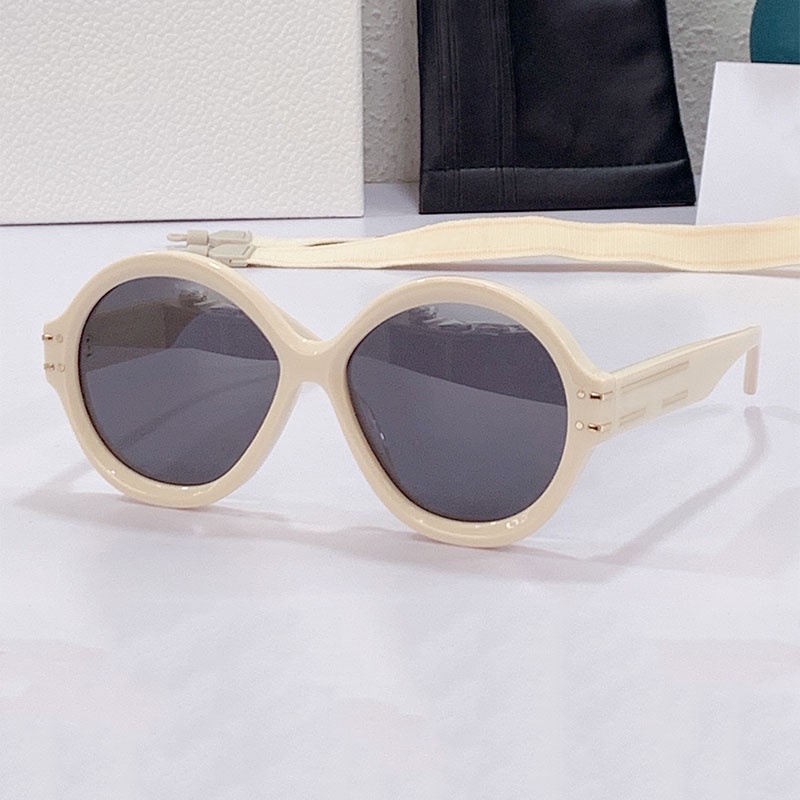 B2022 Luxury Brand Design Lady Acetate Round Frames Eyeglasses Classic Signature R1U Fashion ...