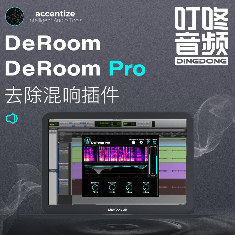 Accentize Deroom Proต้นแบบการกำจัดเสียงก้อง การเรียนรู้ของเครื่องปลั๊กอิน | Shopee Thailand