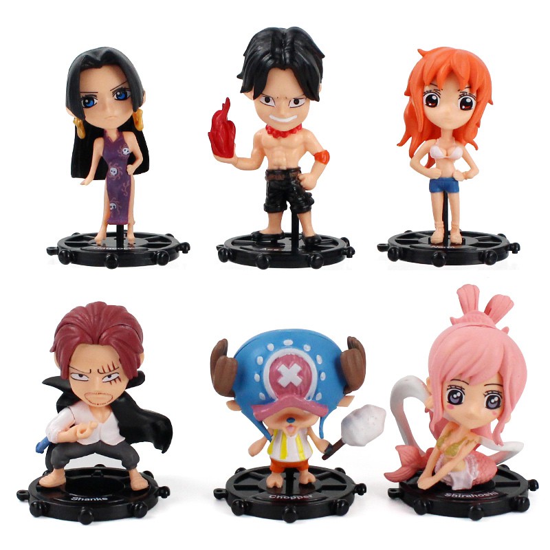 Anime One Piece PVC Action Figures Cute Mini Figure Toys Dolls Model ...