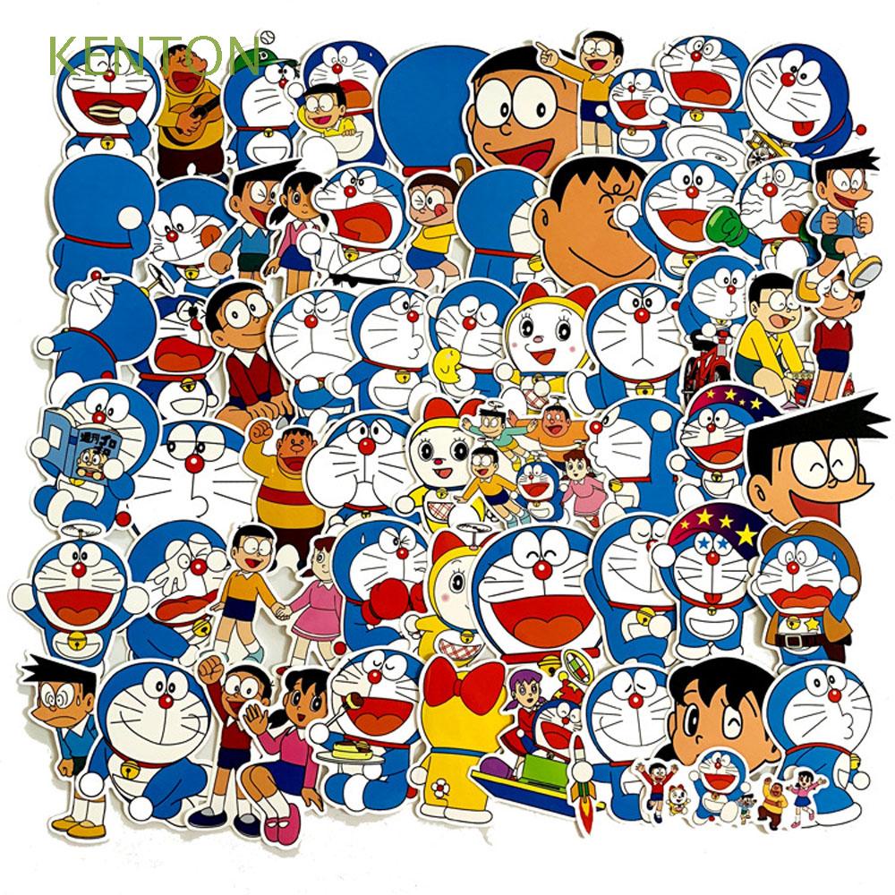 KENTON Cartoon Graffiti Doraemon Stickers Kawaii Diary Album Sticker ...