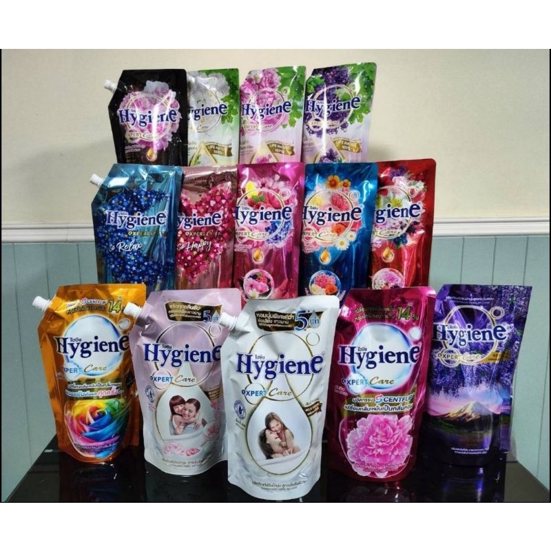 ไฮยีน น้ำยาปรับผ้านุ่ม สูตรเข้มข้นพิเศษ Hygiene Expert Care ขนาด 490 - 540 มล. X 1 ถุง - jt64 ...