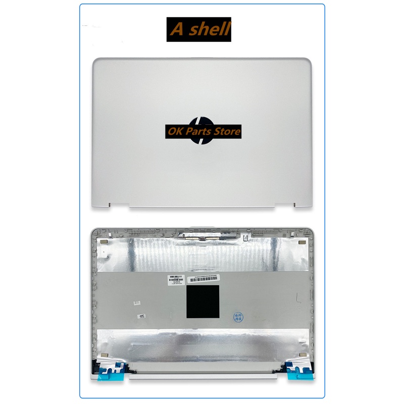For HP Pavilion X360 14-BA A shell C shell D shell silver keyboard ...