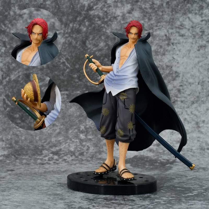 Comic One Piece Shanks Action Figure Red Hair New World Four Emperors ...