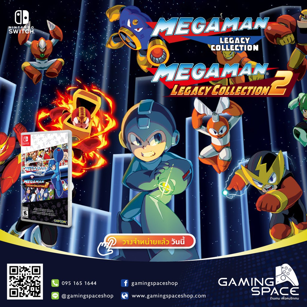 NINTENDO SWITCH : MEGAMAN LEGACY COLLECTION 1+2 (US) ROCKMAN | Shopee ...