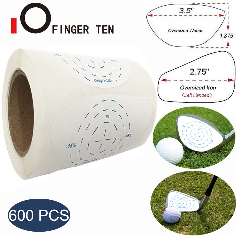 600Pcs Wood Iron Labels Golf Impact Stickers Sticker Tape Labels ...