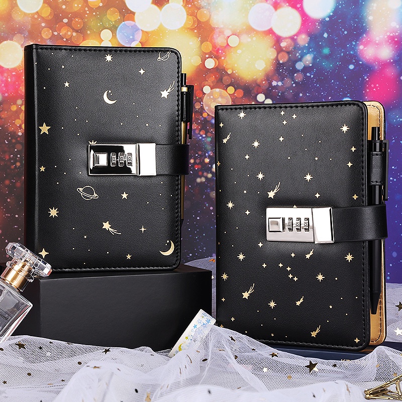 ∏ Binder A6 Notebook with Lock 6 Rings Notepad Office Diary Journal ...