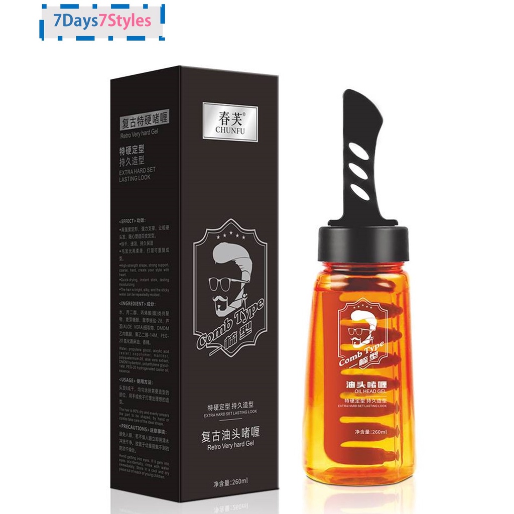 พร้อมส่ง！！ MENHAIR COMB GEL 260ml เจลจัดแต่งทรงผม Chunfu Comb Type ...