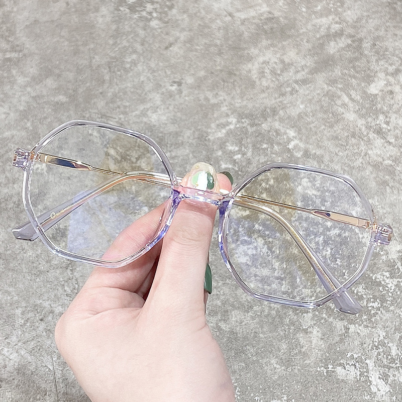 2020 ใหม่ป้องกันแสงสีฟ้าแว่นตาแฟชั่นชายเกาหลีTR90 ตาข่ายสีแดงกรอบแว่นตาหญิงเยลลี่สีสายตาสั้นกรอบ ...